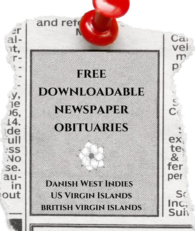 FREE Newspaper Obituaries – Vintage Virgin Islands
